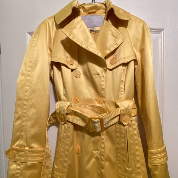 Jessica Simpson | Jackets & Coats | Jessica Simpson Yellow Trench Coat ...